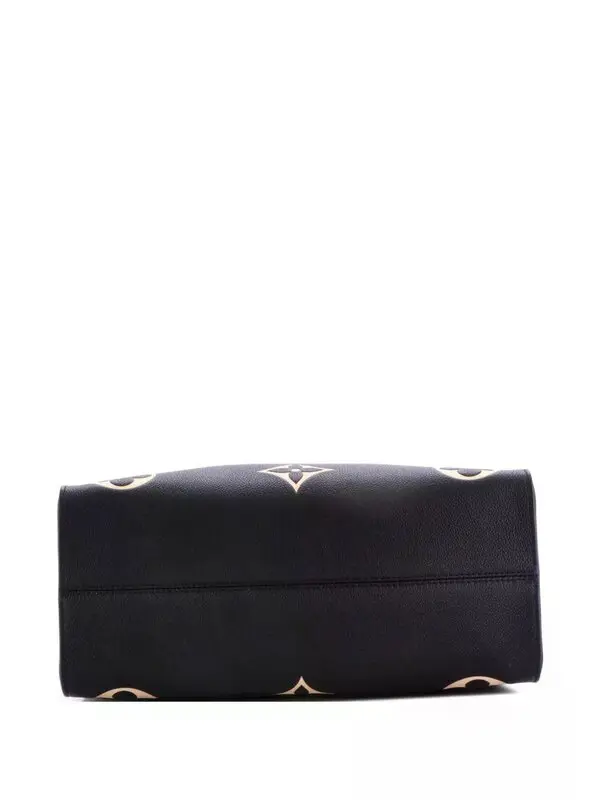 LOUIS VUITTON Onthego Mm Tote Bicolor Monogram Empreinte - Black