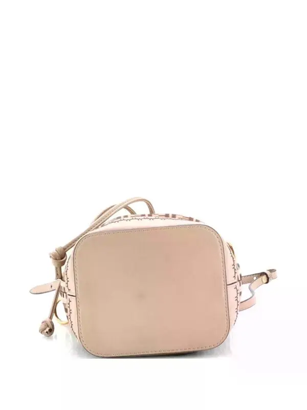 Fendi Mon Tresor Zucca Suede Mini Bucket Bag