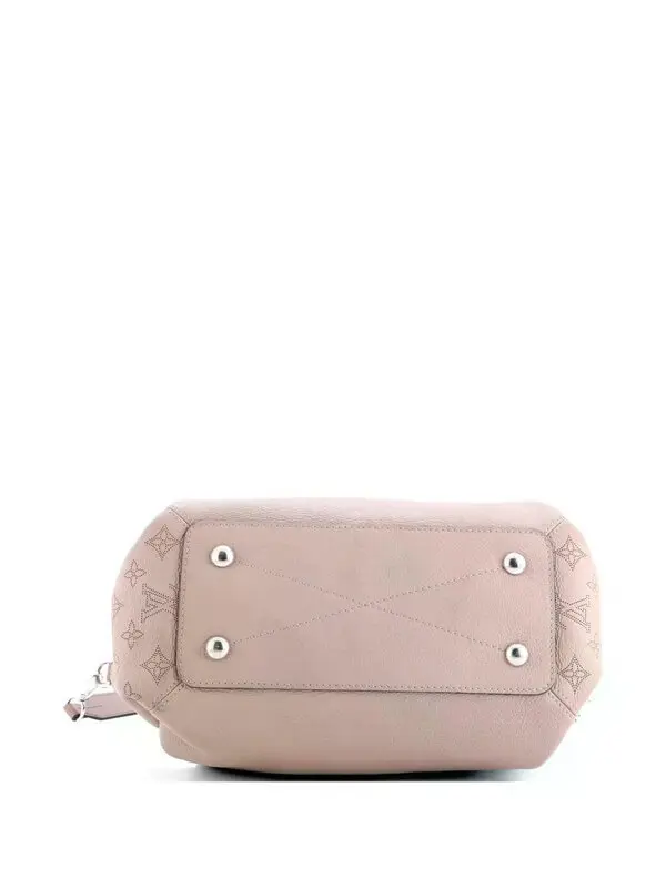 LOUIS VUITTON Haumea Handbag Mahina Leather Satchel - Neutrals