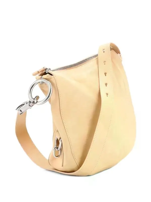 Burberry Knight Leather Shoulder Bag - Neutrals