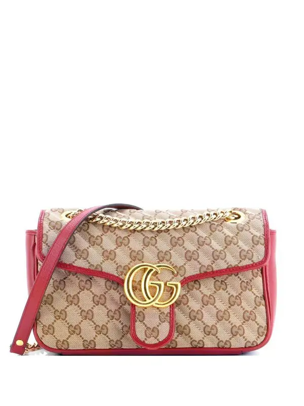 Gucci Gg Marmont Small Shoulder Bag - Red