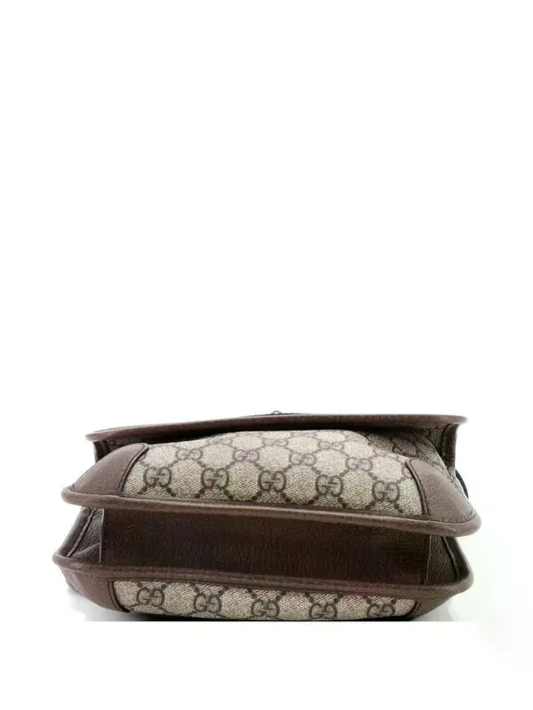Gucci Neo Vintage Flap Messenger Gg Coated Canvas Small - Brown