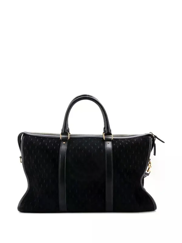 Saint Laurent Monogram Suede Duffle Bag