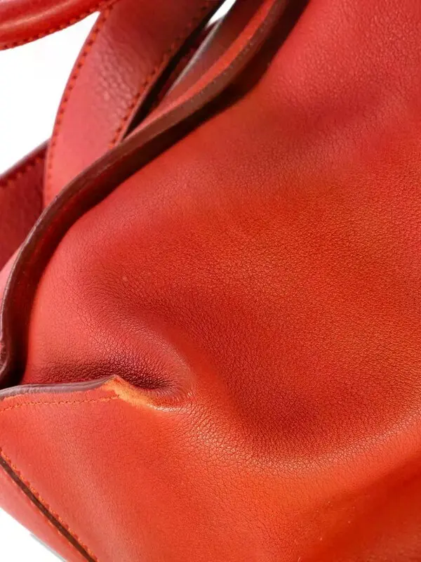 Loewe Flamenco Knot Large Leather Messenger Bag - Red