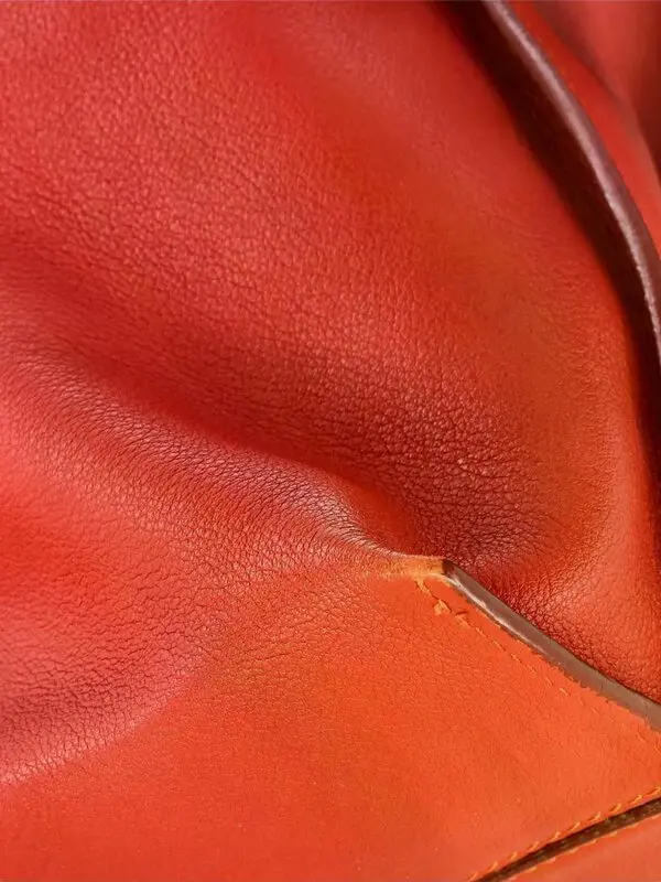 Loewe Flamenco Knot Large Leather Messenger Bag - Red