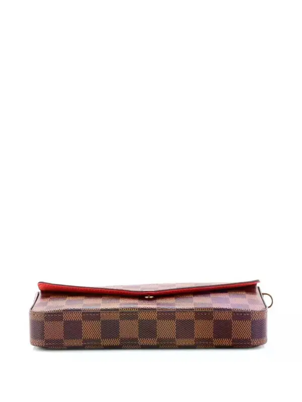LOUIS VUITTON Felicie Pochette Damier Ebene Crossbody Bag - Brown