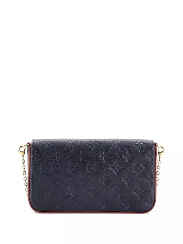 LOUIS VUITTON Felicie Pochette Monogram Empreinte Leather - Blue