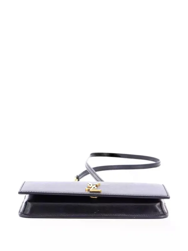 Saint Laurent Classic Monogram Phone Holder - Black