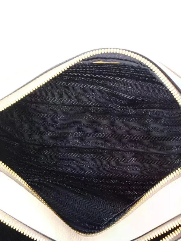 Prada Double Zip Camera Bag Vitello Phenix - Grey