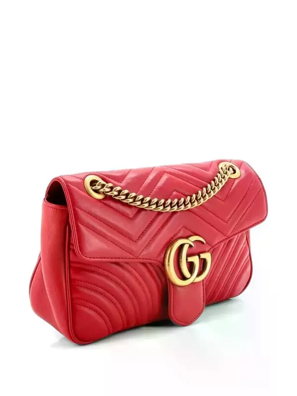 Gucci Gg Marmont Small Crossbody Bag - Red