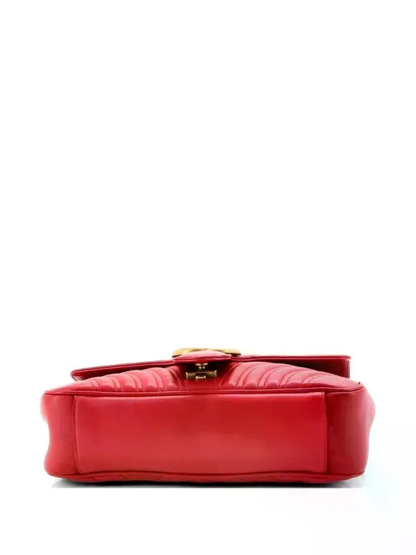 Gucci Gg Marmont Small Crossbody Bag - Red