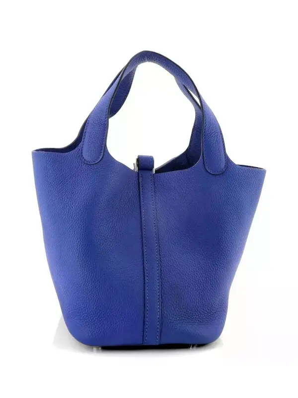 Hermès Picotin Lock Bucket Bag Pm - Blue