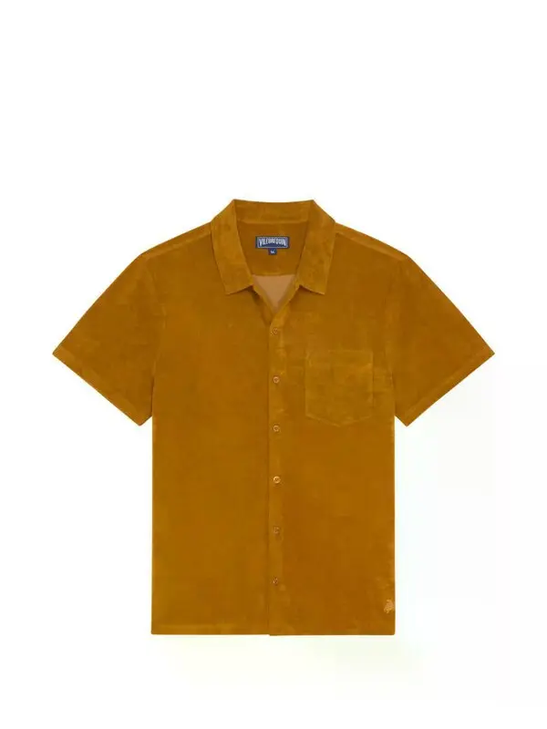 Vilebrequin Short-sleeve Terry Bowling Shirt - Yellow