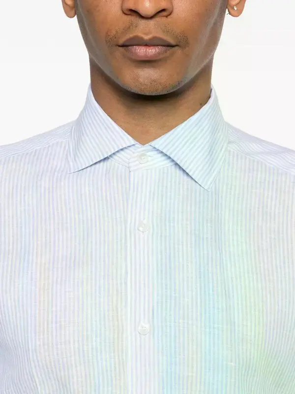 Zegna Striped Shirt - White