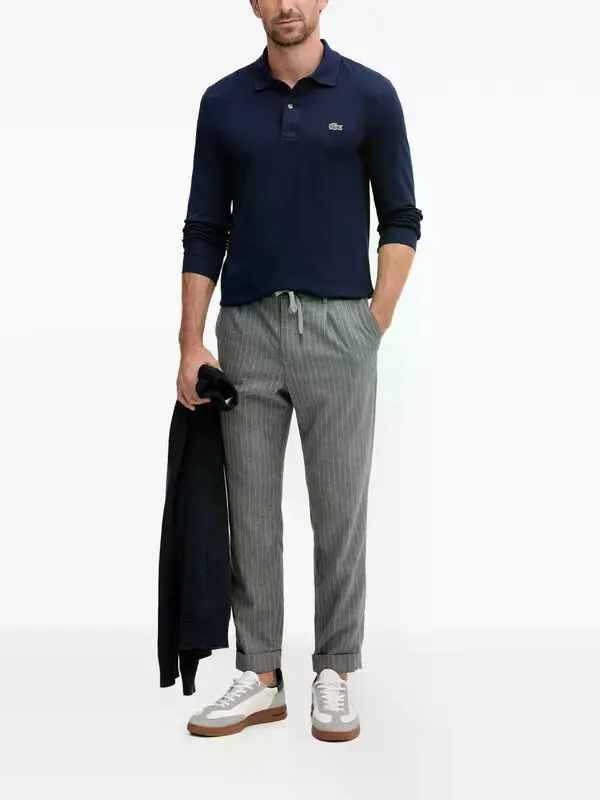 Lacoste Long-sleeved Polo Shirt - Blue
