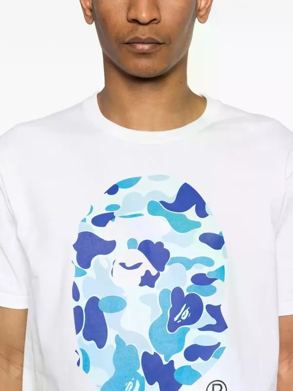 A BATHING APE Abc Camo Logo-print T-shirt - White