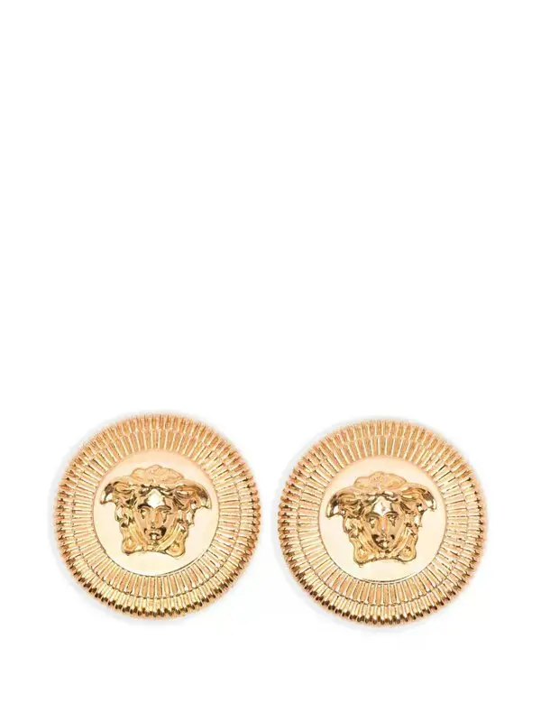 Versace Medusa Detail Earrings - Gold