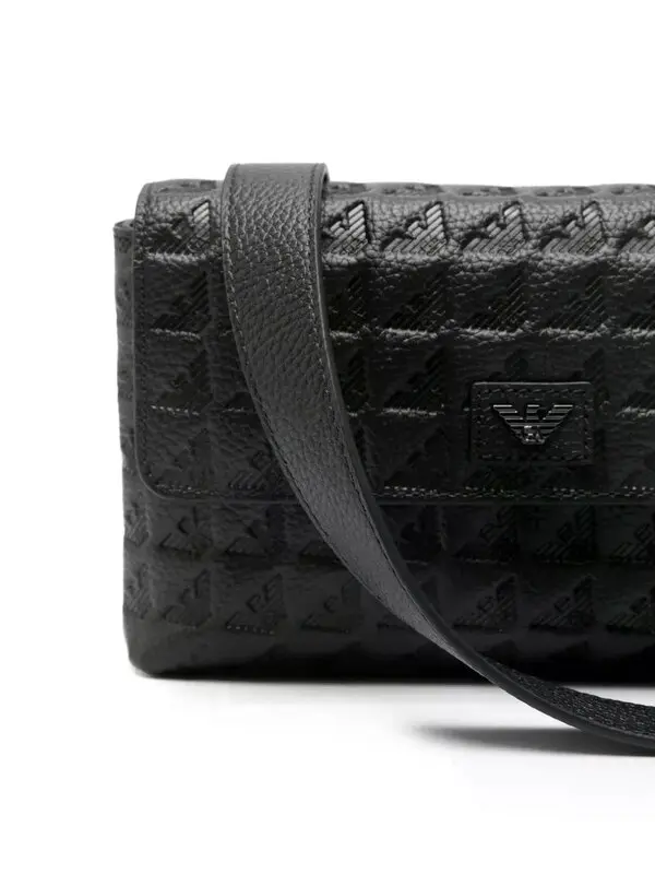 Emporio Armani Embossed Messenger Bag