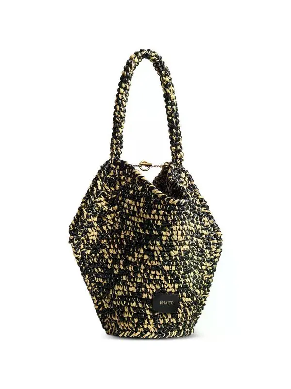 Khaite Lotus Logo-patch Tote Bag - Black