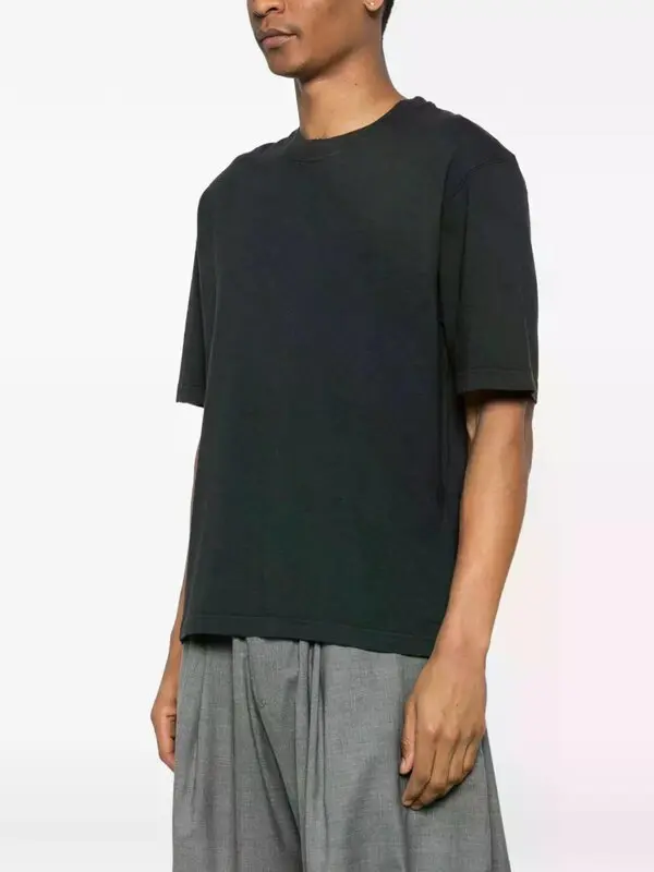 GOLDEN GOOSE Logo Embroidered Bleached Finish T-shirt