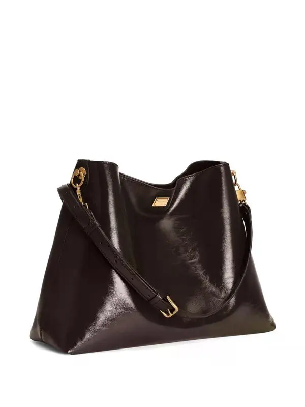Dolce & Gabbana Large Vittoria Calfskin Shoulder Bag - Brown