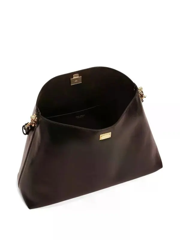 Dolce & Gabbana Large Vittoria Calfskin Shoulder Bag - Brown