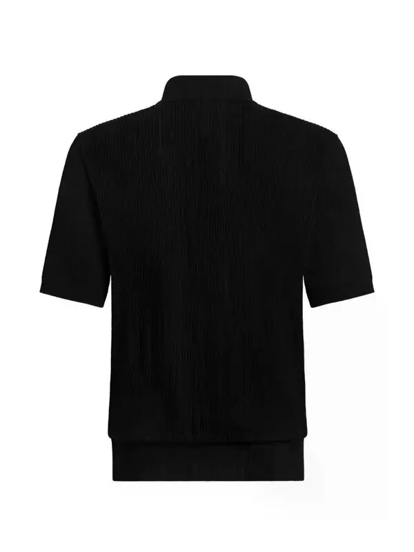 Dolce & Gabbana Micro-rib Cotton Polo Shirt