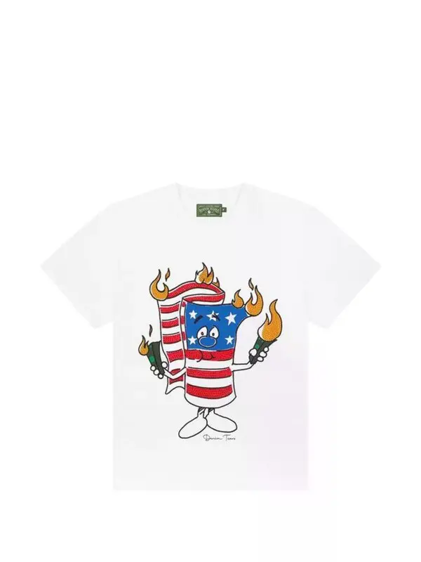 DENIM TEARS Firecracker T-shirt - White