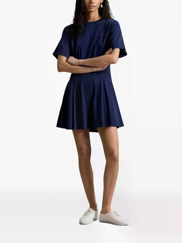 Polo Ralph Lauren Shaped Cotton Dress - Blue