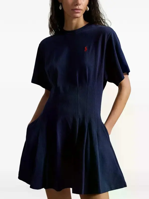 Polo Ralph Lauren Shaped Cotton Dress - Blue