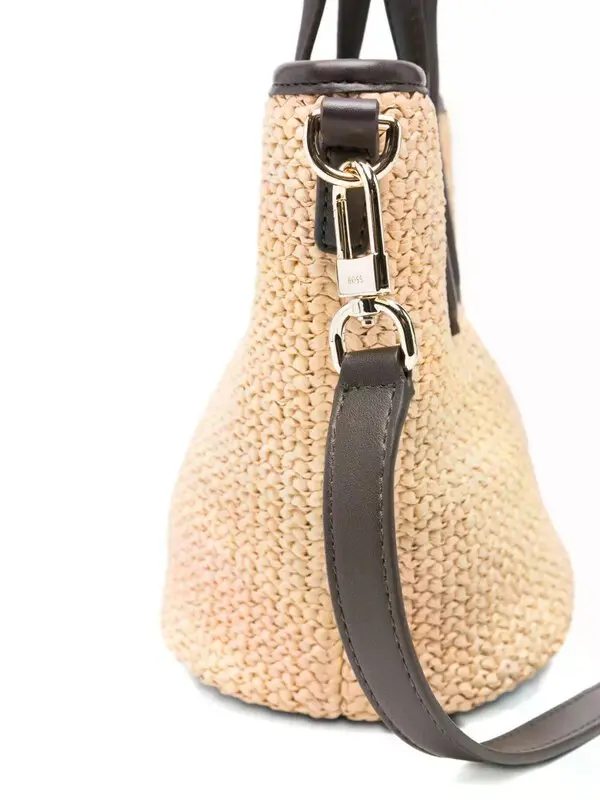 BOSS Mini Woven Bucket Bag
