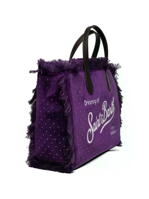 MC2 SAINT BARTH Fringed Tote Bag - Purple