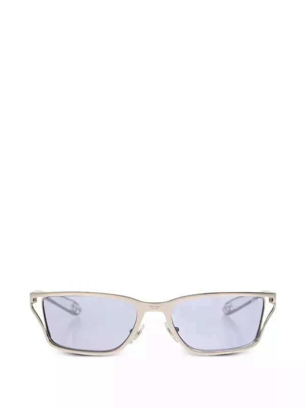 DIESEL® Rectangle Frame Sunglasses - Silver