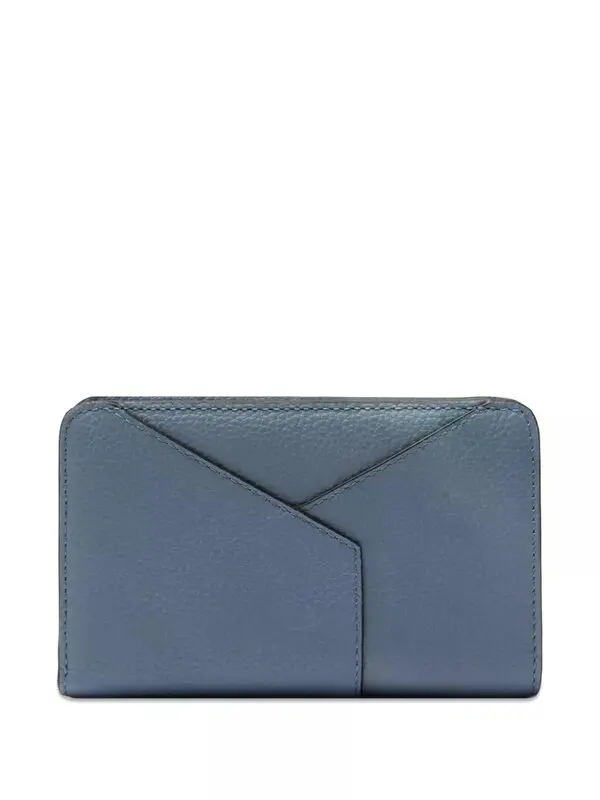 LANCEL Enveloppe Rectangular Zip Wallet - Blue