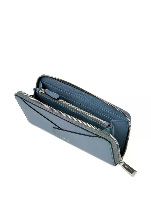 LANCEL Long Envelope Zip Around Wallet - Blue