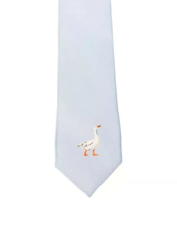 Moschino Goose-print Neck Tie