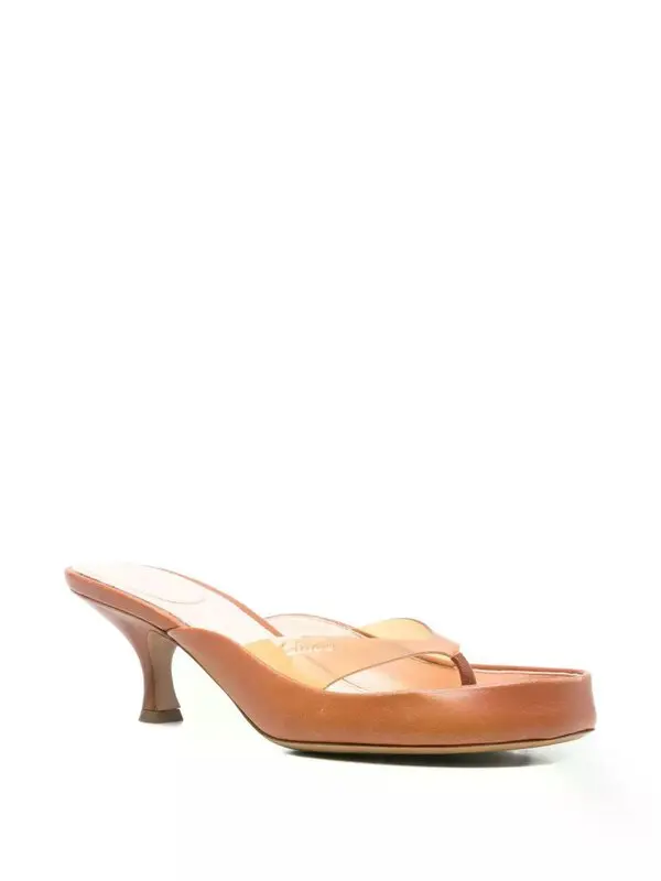 Chloé Junie Heeled Sandals - Brown