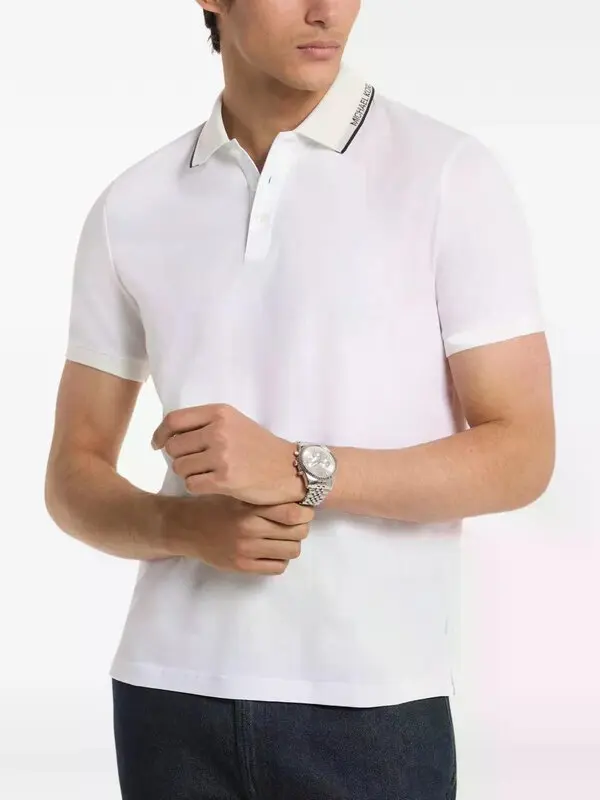 Michael Kors Logo-trim Polo Shirt