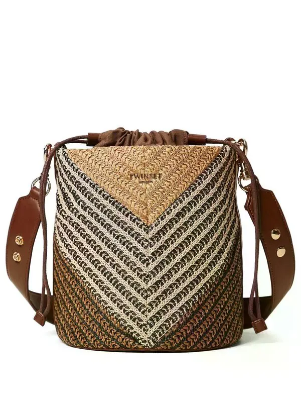 TWINSET Patterned Bucket Bag