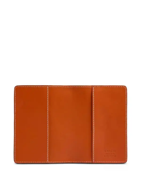 LANCEL Beach Geometric-pattern Leather Passport Holder