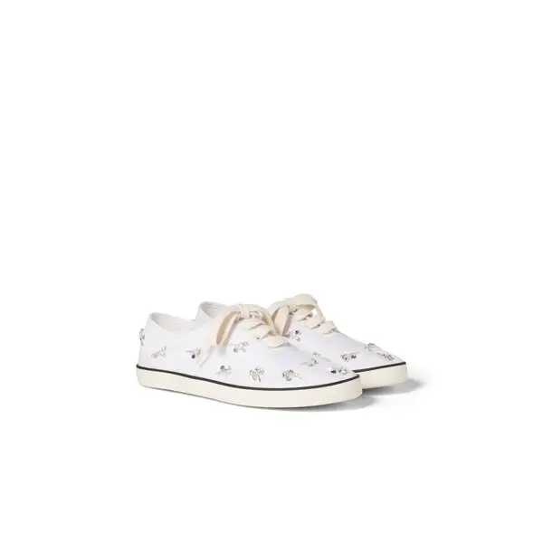 Miu Miu Embroidered Drill Sneakers