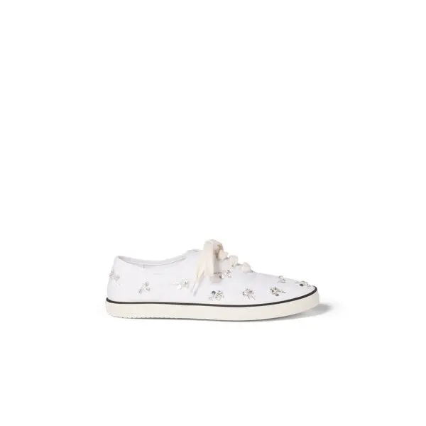 Miu Miu Embroidered Drill Sneakers