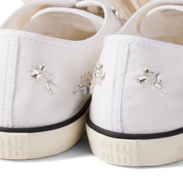 Miu Miu Embroidered Drill Sneakers