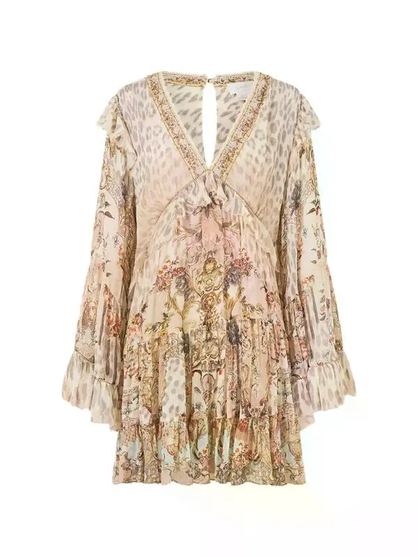 Camilla Tiered Animal Print Dress