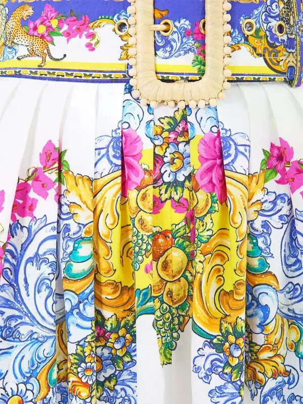 Camilla Milla In Sevilla Belted Midi Skirt