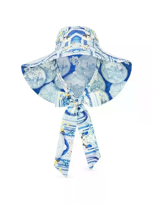 Camilla De Nada Granada Bucket Hat - Blue
