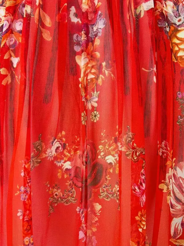 Camilla Cropped Ruffled Blouse