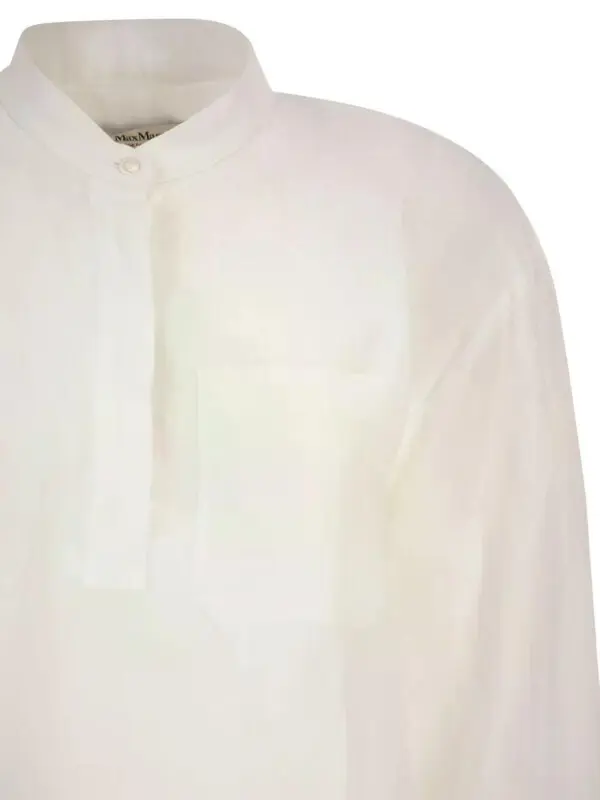 Max Mara Pocket Linen Shirt - White
