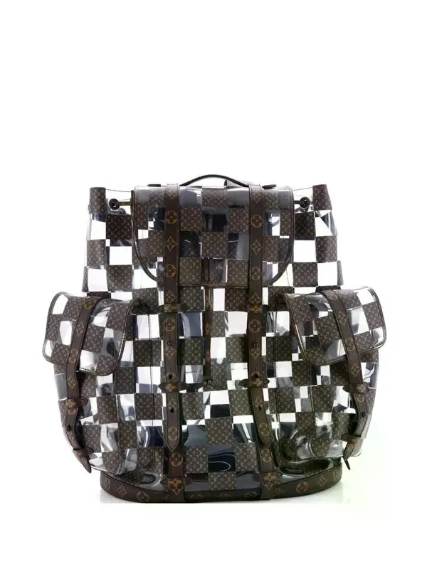 LOUIS VUITTON Christopher Limited Edition Monogram Chess Gm Backpack