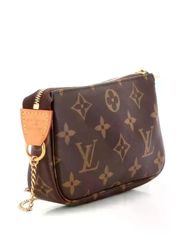 LOUIS VUITTON Pochette Accessoires Monogram Canvas Mini Clutch